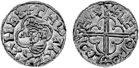 Knud den Stores mønter i England